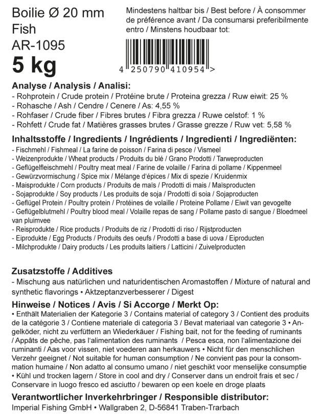 IB Maxi Menu Big Fish Boilies Carp – Imperial Fishing GmbH